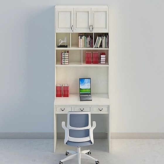 Trendy Study Corner 3D model for Modern Spaces