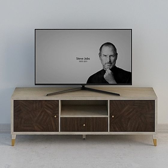 Sleek Modern TV Stand 3D model