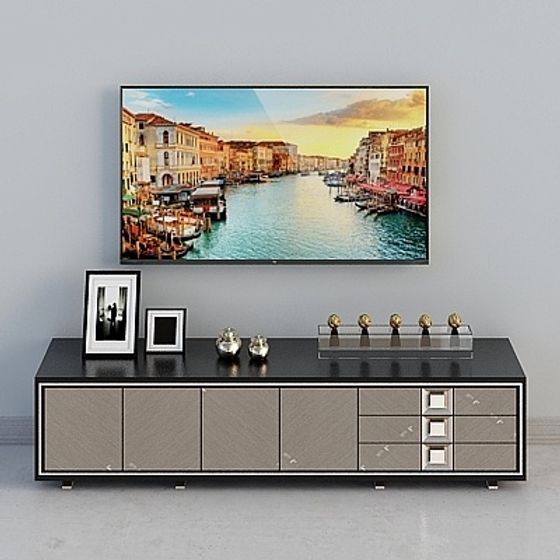 Modern Living Room TV Stand 3D model