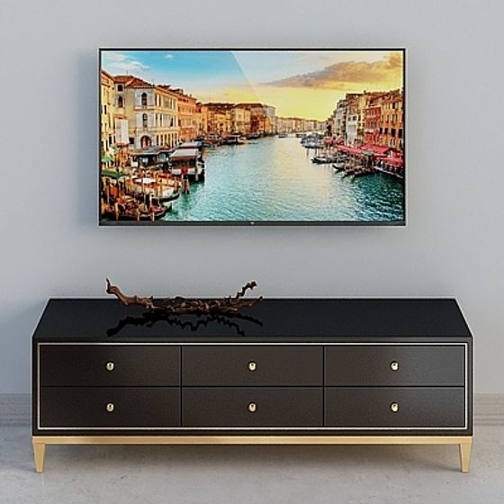Venetian Charm TV Wall 3D model