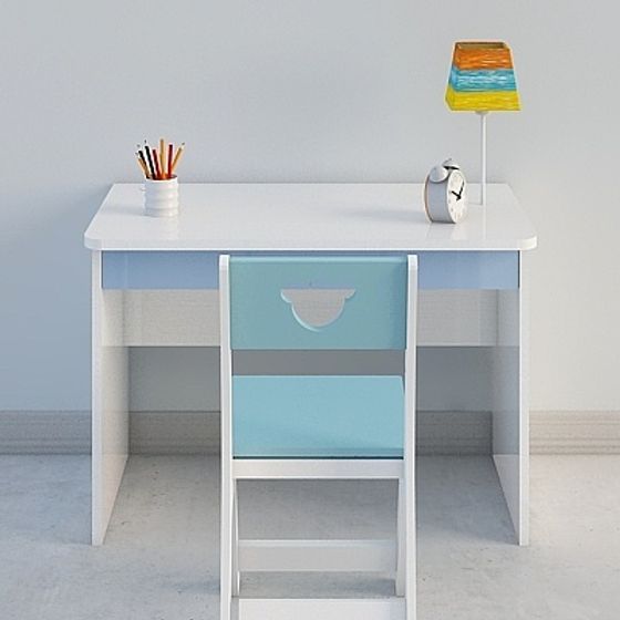 Modern Study Desk 3D model