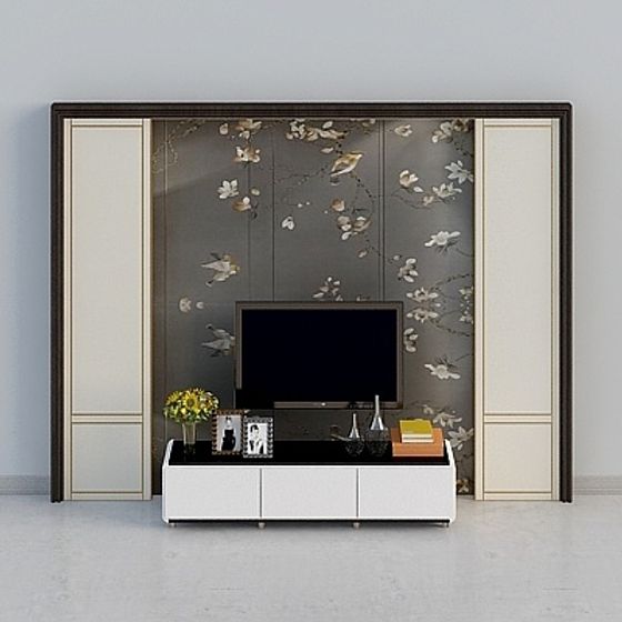 Modern Zen Wall Panel 3D model