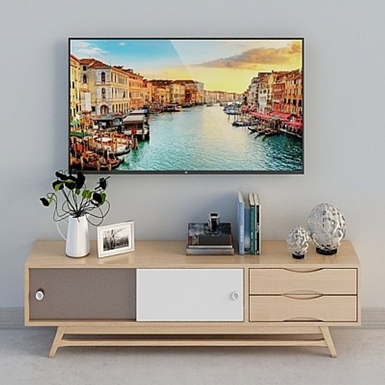 Venetian Canal TV Stand 3D Model