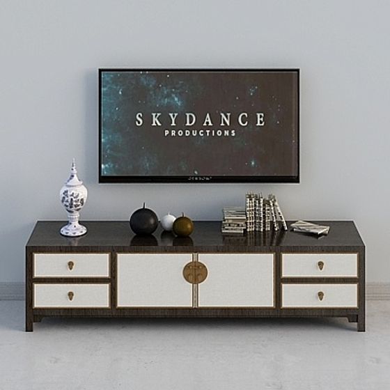 Contemporary TV Stand 3D Model