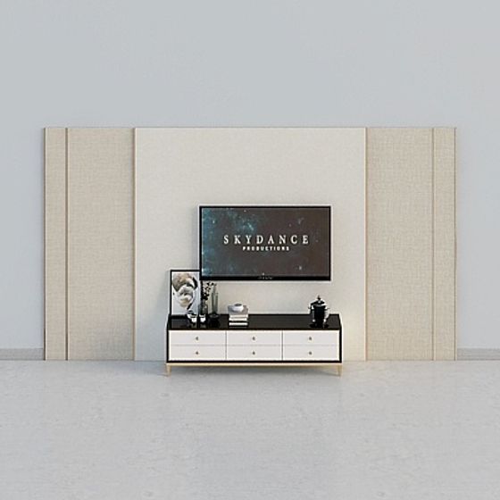 Urban Elegance TV Console 3D model