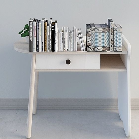 Contemporary City Study Desk 3D model