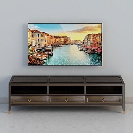 Elegant Modern TV Stand 3D model