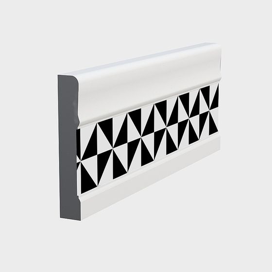 Triangle Illusion Corner Wall Panel 3D model for Modern Design