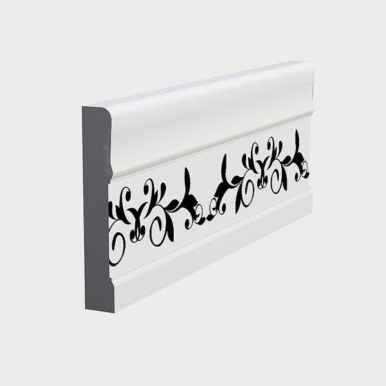 Scrollwork Molding 3D model for Elegant Interiors