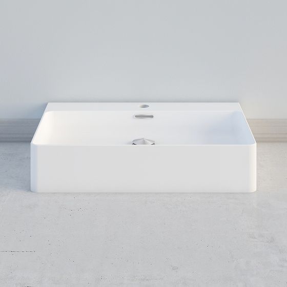 Minimalist Square Vessel Sink 3D model