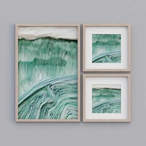 3D Art Model: Ocean Wave Frames