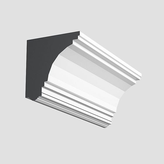 Elegant Low-Polygon Architectural Corner Column Model