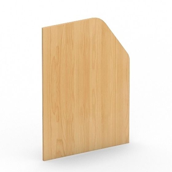 Natural Wooden Corner Board 3D model for Creative Projects