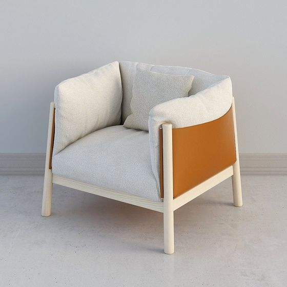 Cozy Corner Chair 3D model