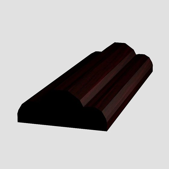 Elegant Low-Poly Wooden Decorative Trim 3D model
