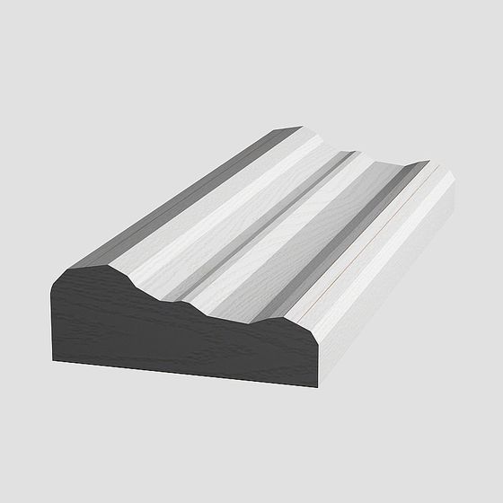 Striped Wood Trim 3D Model