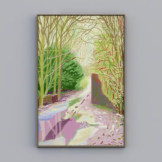 Enchanting Forest Path 3D Model