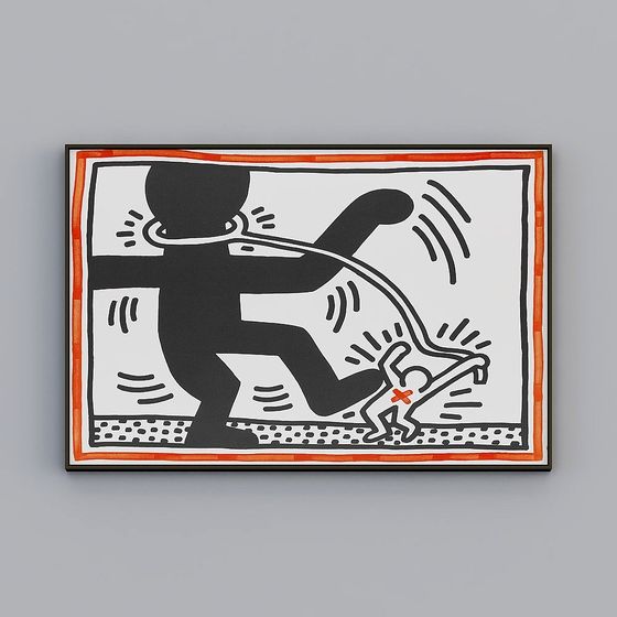 Keith Haring’s Urban Dance 3D model