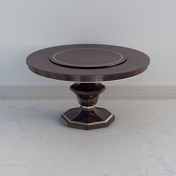 Elegant Round Table 3D model for Modern Design