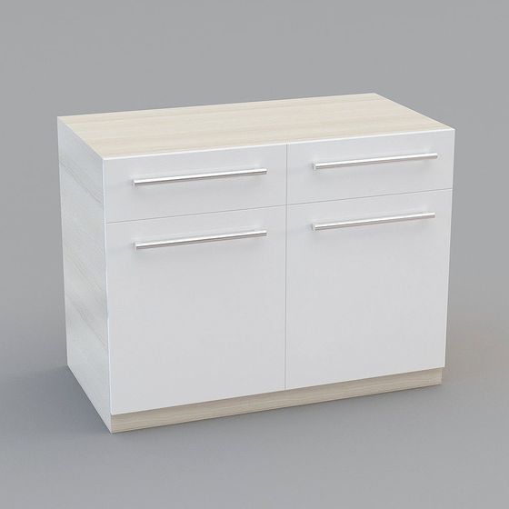 Double Drawer Unit 3D Model – Versatile Spaces Free