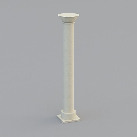Ancient Roman Column 3D Model – Classical Architecture Detail