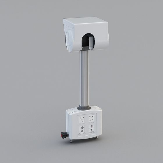 Smart Socket Light Column 3D model for Modern Designs