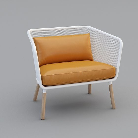 Mesh Lounge Chair 3D model for Modern Interiors