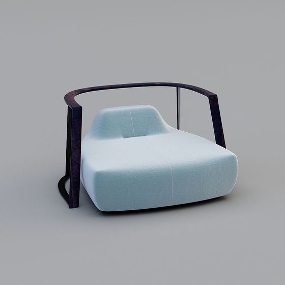 Streamlined Sofa 3D model for Modern Aesthetics