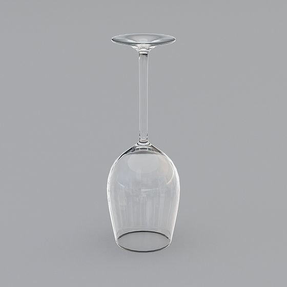Elegant Low-Poly Glass Cup 3D Model