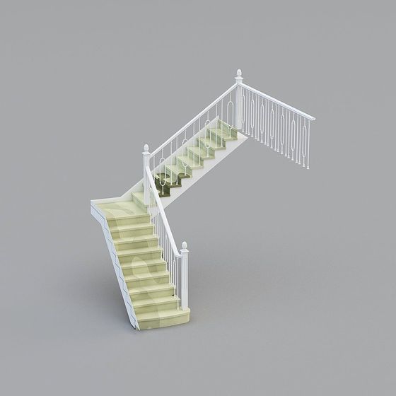 Elegant Staircase 3D model