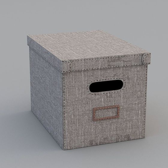 Minimalist Low-Poly Storage Box 3D model