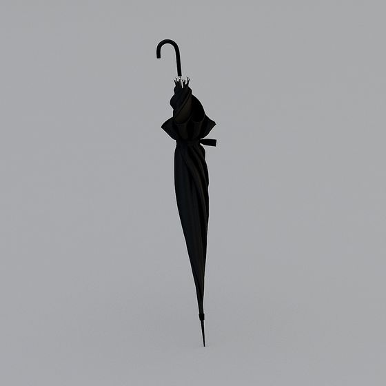 Elegant Low-Poly Umbrella 3D model