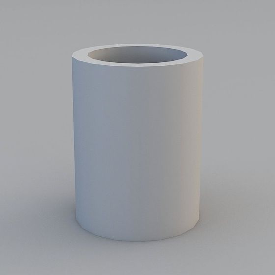 Modern Concrete Cylinder 3D model
