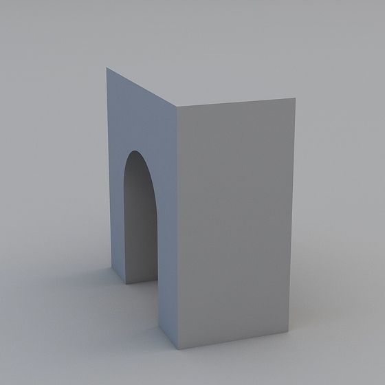 Modern Low-Poly Arch 3D model