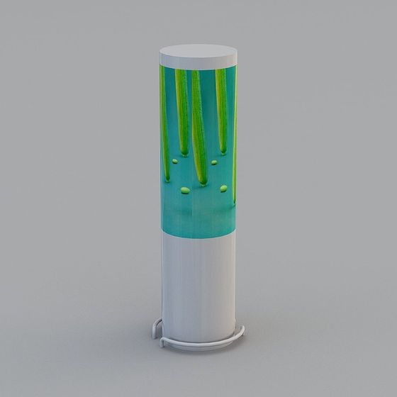 Dripping Plant Column Low-Poly 3D Model for Creative Use