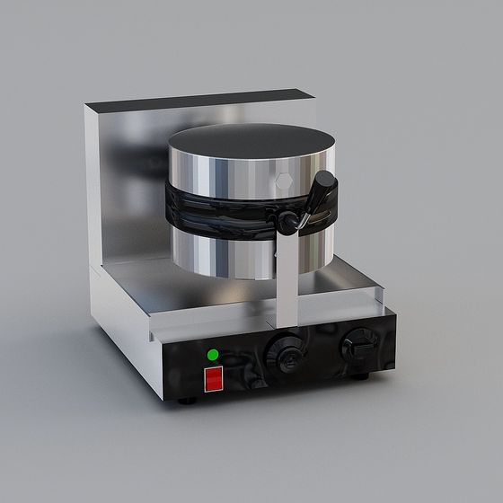 Charming Low-Poly Pancake Maker 3D model for Kitchens