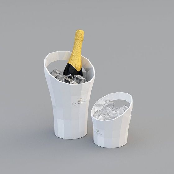 Modern Champagne Ice Bucket 3D model