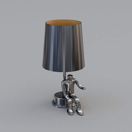 Unique Low-Poly Table Lamp 3D Model Design