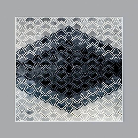 Geometric Wave 3D model for Contemporary Design