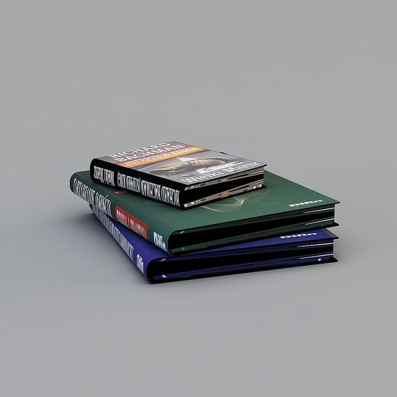 Stacked Books 3D model