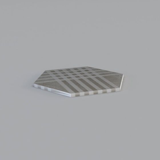 Hexagonal Test 3D Model – White Free