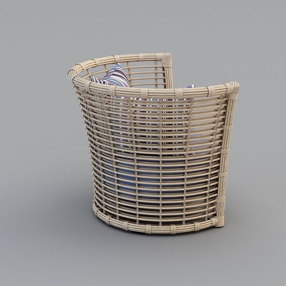 Woven Basket 3D Model for Creative Projects