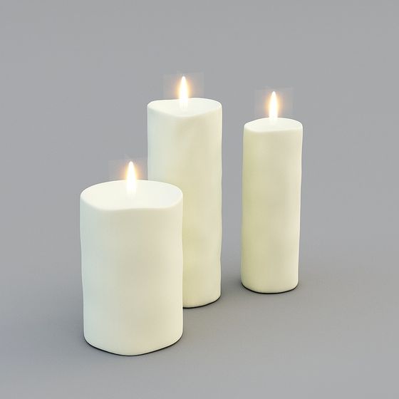Warm Candlelight 3D model