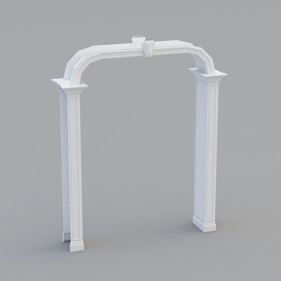 Elegant Low-Poly Arch 3D model for Architectural Design