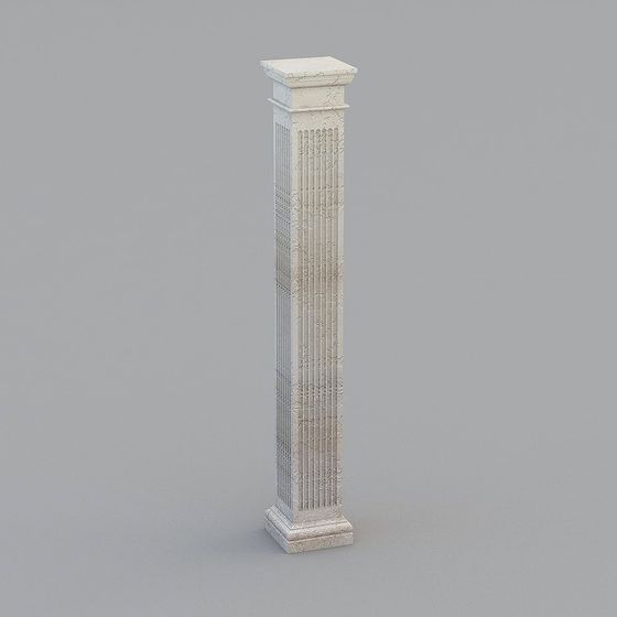 Roman Column 3D Model - A Blend of Ancient and Modern Style