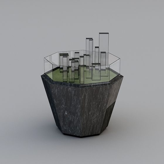 Urban Apex 3D model: Futuristic Cityscape
