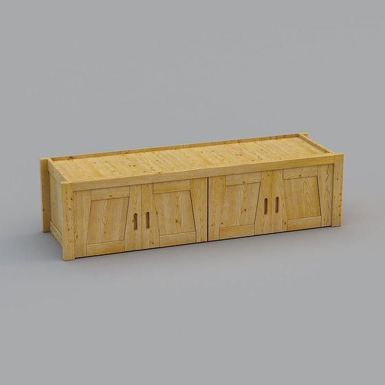 Minimalist Storage Cabinet 3D model
