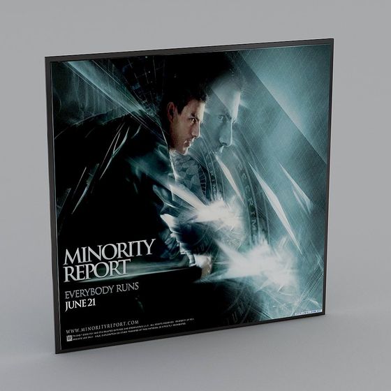 Minority Report 3D Model Poster