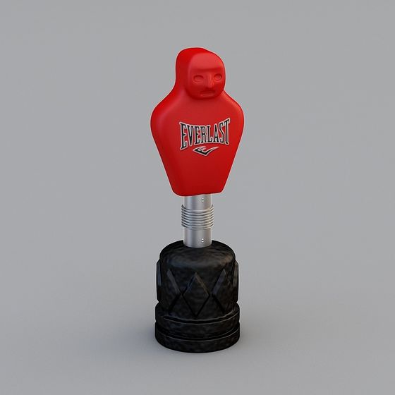 Realistic Punching Bag Dummy 3D Model