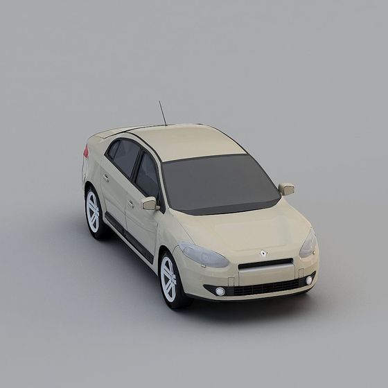 Sophisticated Low-Polygon Car 3D model for Modern Designs